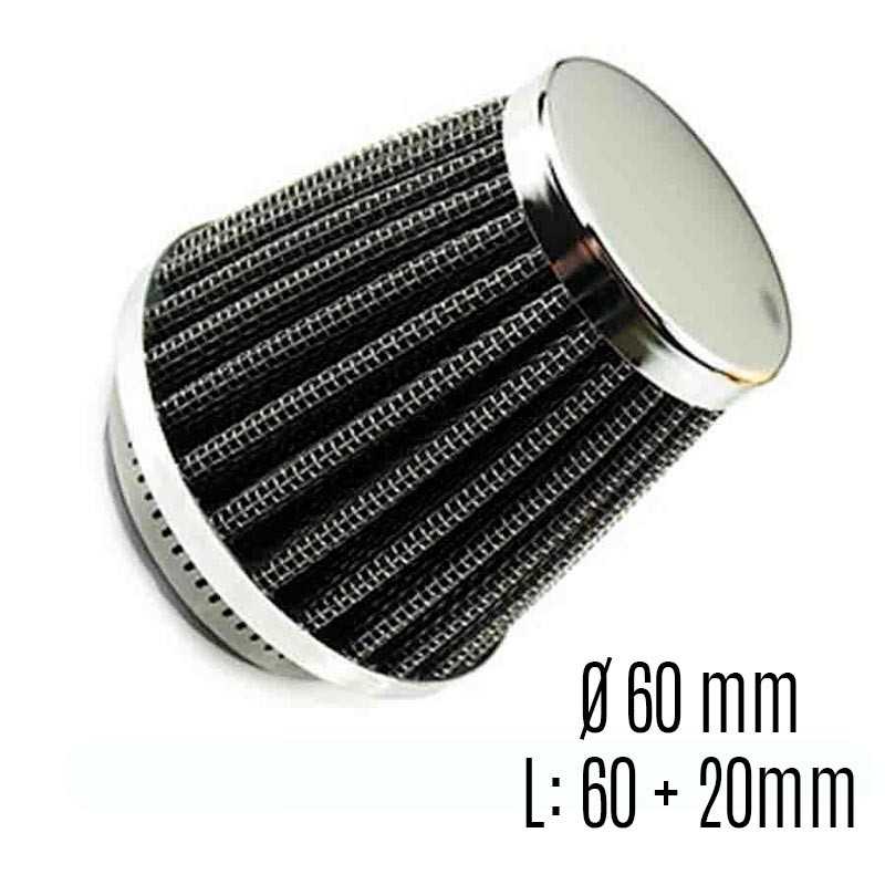 Vintage Chrome Conical Air Filter 60 mm - ModelikoCafeRacers.com shop